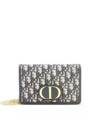 Dior 30 Montaigne 2-in-1 Pouch Oblique Canvas Crossbody Bag - Blue