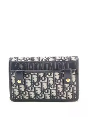 Dior 30 Montaigne 2-in-1 Pouch Oblique Canvas Crossbody Bag - Blue