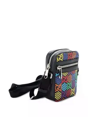 Gucci Psychedelic Print Gg Coated Canvas Mini Messenger Bag