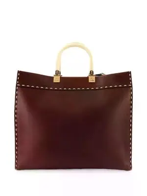 Fendi Sunshine Shopper Leather Medium Tote Bag