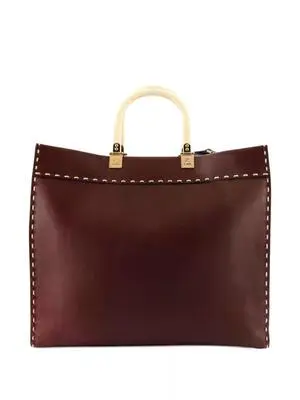 Fendi Sunshine Shopper Leather Medium Tote Bag
