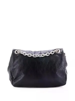 Balenciaga Monaco Chain Flap Leather Mini Shoulder Bag