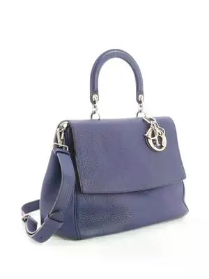Dior Be Bag Pebbled Leather Medium Satchel