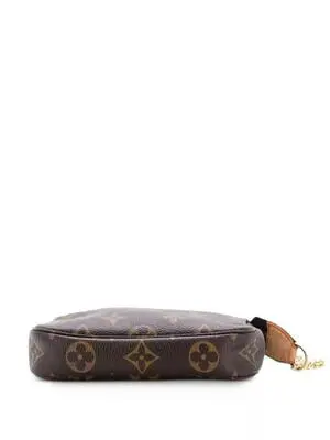 LOUIS VUITTON Pochette Accessoires Monogram Canvas Mini Clutch Bag - Brown
