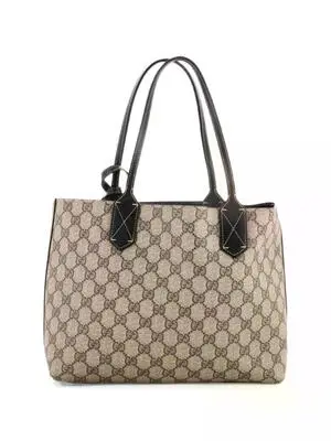 Gucci Reversible Gg Print Leather Small Tote Bag