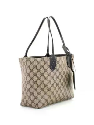 Gucci Reversible Gg Print Leather Small Tote Bag