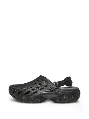 CROCS Echo Ii Chrome Clogs With Perforated Detailing And Slingback Strap - Black