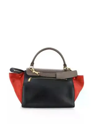 Celine Tricolor Trapeze Bag Leather Medium Satchel