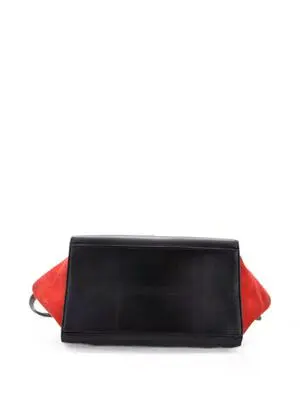 Celine Tricolor Trapeze Bag Leather Medium Satchel