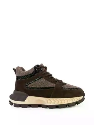 LINDA BAUMANN Panelled Sneakers - Brown