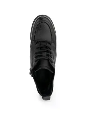 LINDA BAUMANN Lace-up Side-zip Ankle Boots