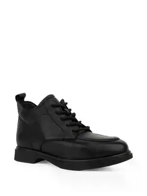 LINDA BAUMANN Lace-up Side-zip Ankle Boots