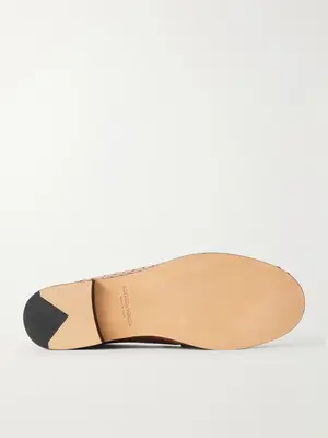 Bottega Veneta Silenzio Intrecciato Leather Loafers