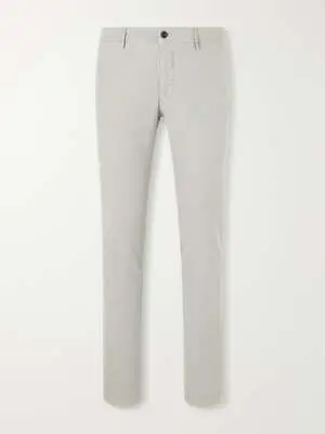 SLOWEAR Straight-Leg Stretch-Cotton Trousers