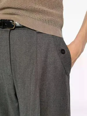 Antonelli Firenze Salice Pleated Wide-leg Trousers