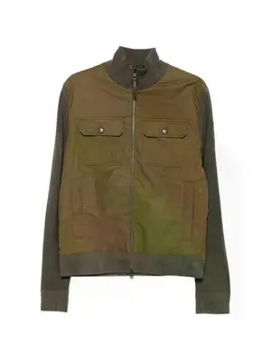 Moncler Panelled Zip-up Sweater - Green