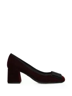 Roberto Festa Ery Bow-detail Block-heel Pumps - Red