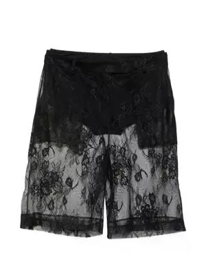Patrizia Pepe Lace Bermuda Shorts