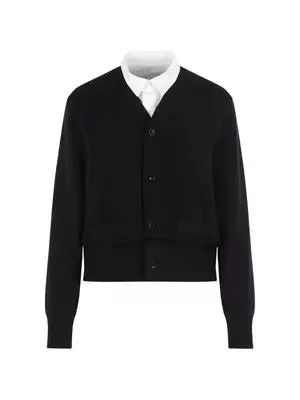 Sacai Layered V-neck Cardigan