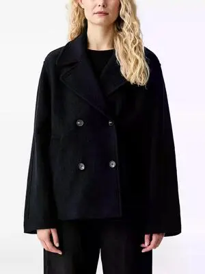 Marc O'polo Double-breasted Coat - Black
