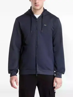 EA7 Lux Identity Zip-up Hoodie - Blue