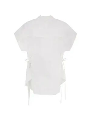 Closed Tie-detail Linen Shirt