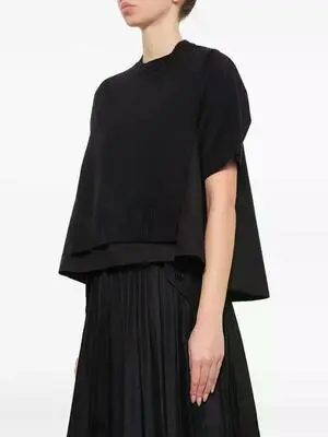 Sacai Layered-panel T-shirt