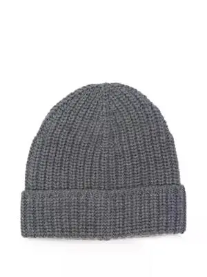 FILERIA Ribbed-knit Beanie Hat - Grey
