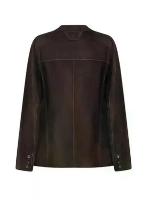 SALVATORE SANTORO Notch-lapel Suede Jacket