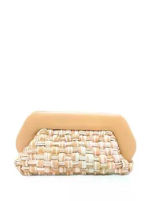 THEMOIRE Bios Woven Clutch Bag - Neutrals