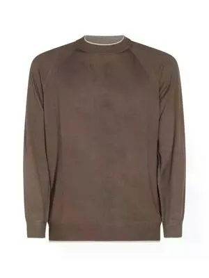 Eleventy Raglan-sleeve Sweater - Brown