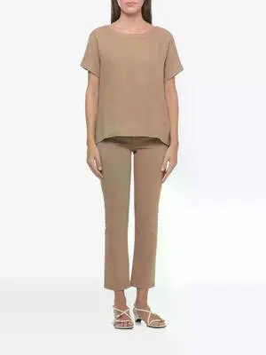 EMME Linen Short-sleeve Blouse