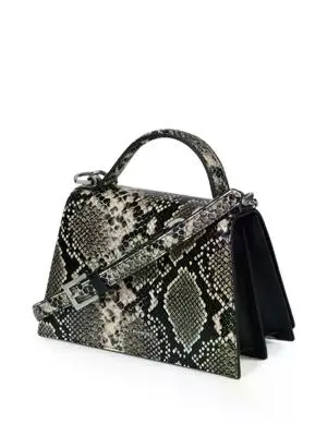 Karl Lagerfeld Small K/signature Cross Body Python Bag