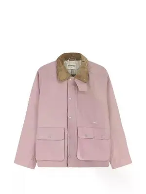 POMPEII Corduroy-collar Denim Jacket - Pink