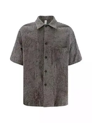 HEVO Check-pattern Short-sleeve Shirt