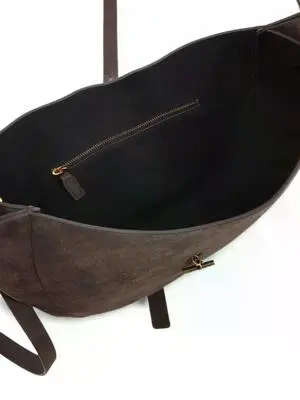 MINOBOSSI Lizzie Suede Shoulder Bag - Brown