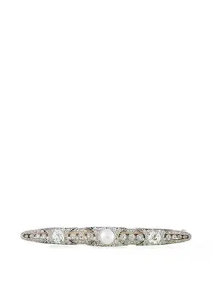 LB EXCLUSIVE Diamond Pearl Brooch - Gold