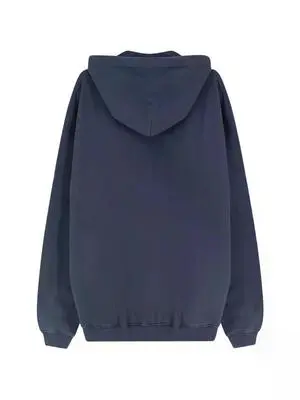 POMPEII Logo-embroidered Zip-up Hoodie