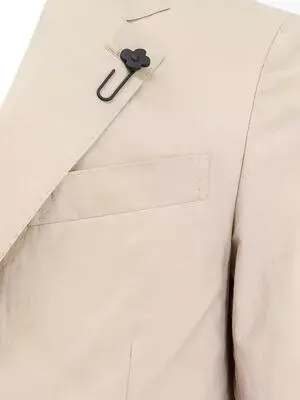 LARDINI Pin-detail Notch-lapel Blazer