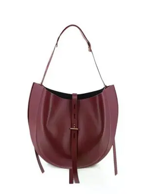 MINOBOSSI Lizzie Leather Shoulder Bag - Red
