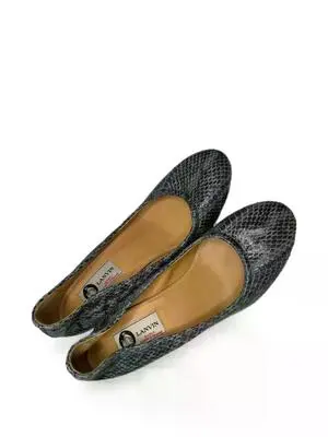 LANVIN Snake-skin Print Pumps