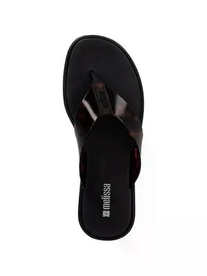 Melissa Tortoiseshell Effect Platform Flip-flops