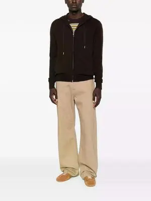 Eric Bompard Zip-up Drawstring Hoodie