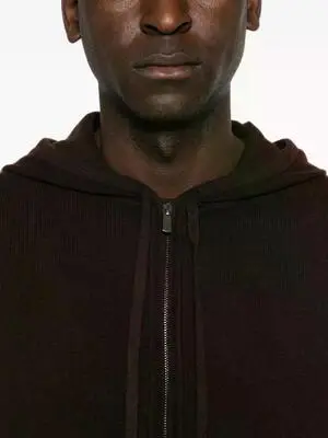 Eric Bompard Zip-up Drawstring Hoodie
