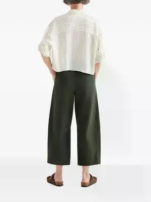 TWP Cropped Wide-leg Trousers