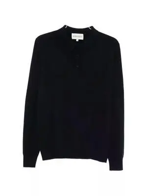 Eric Bompard Long-sleeve Cashmere Polo Shirt - Blue