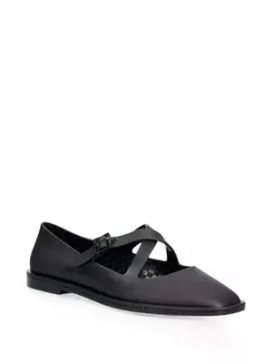 Melissa Cross-strap Buckle Ballet Flats