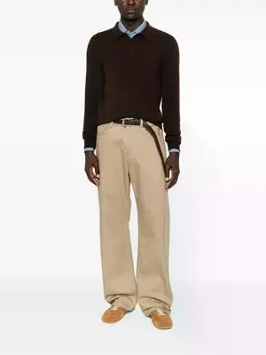 Eric Bompard Long-sleeve Cashmere Polo Shirt