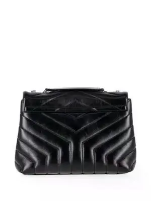 Saint Laurent Small Loulou Quilted Shoulder Bag - Black