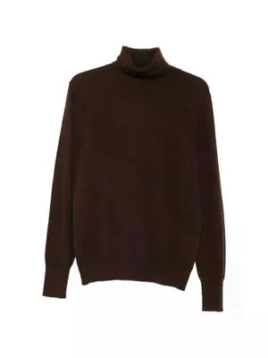 Eric Bompard Roll-neck Cashmere Knit - Brown